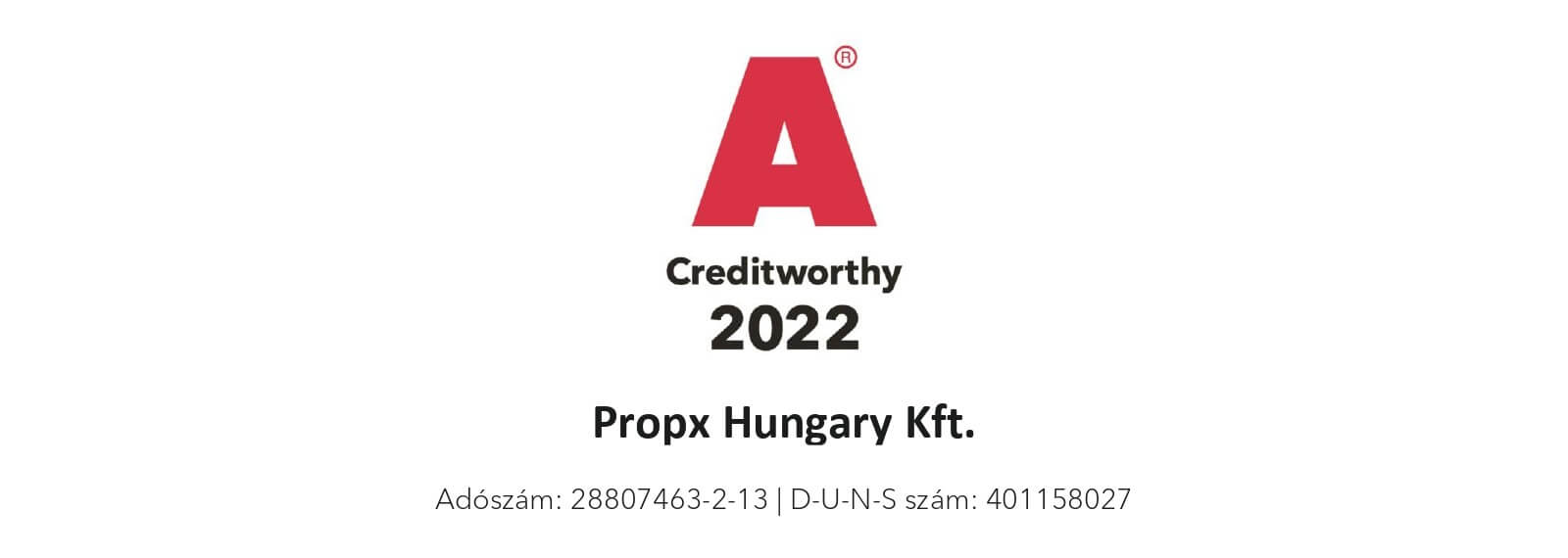 A pénzügyileg legstabilabb cégek között a Propx | Propx-Hungary